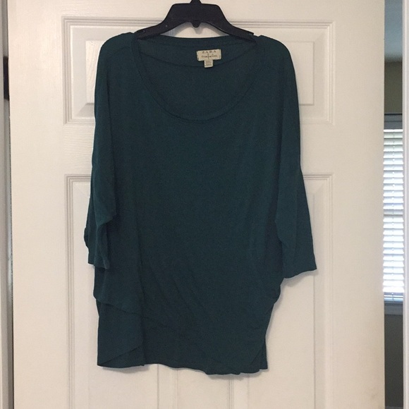 Zara | Tops | Zara Green Dark Top Top | Poshmark
